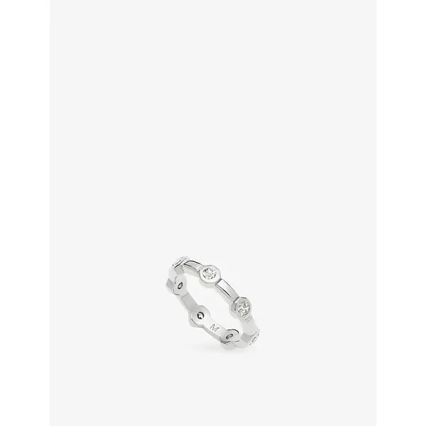 MISSOMA Lucy Williams Stackable Tennis Sterling- Plated Brass And Cubic Zirconia Ring - Silver