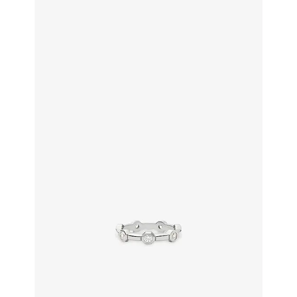 MISSOMA Lucy Williams Stackable Tennis Sterling- Plated Brass And Cubic Zirconia Ring
