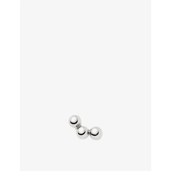 MISSOMA Fine Trio 9ct White Gold Stud Earring - Silver