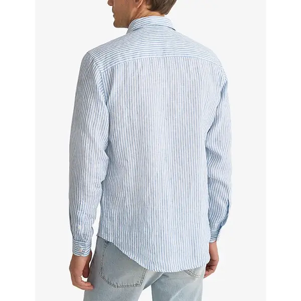 Eton Striped Casual-fit Linen Shirt