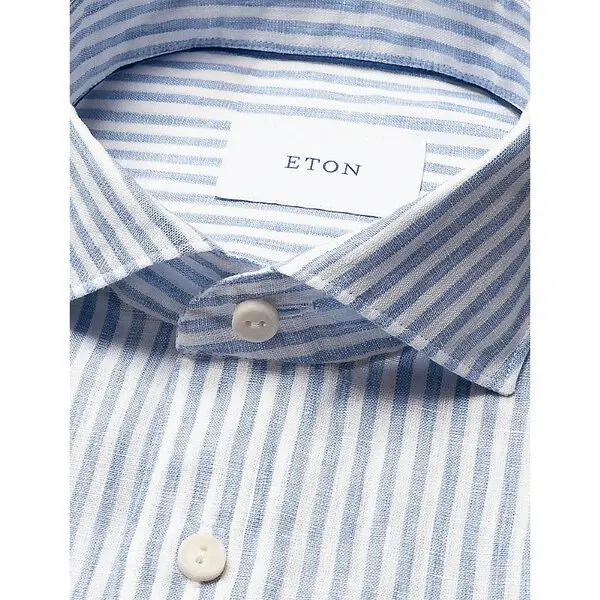 Eton Striped Casual-fit Linen Shirt