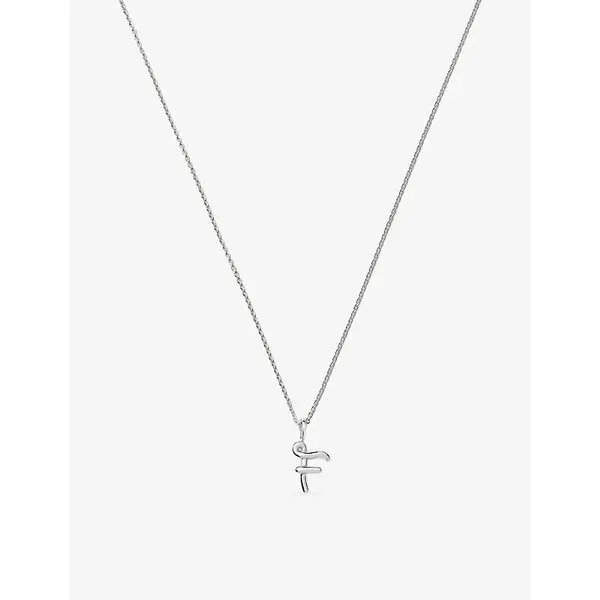 MISSOMA Curly Molten Mini Initial F -plated Sterling- Necklace - Silver