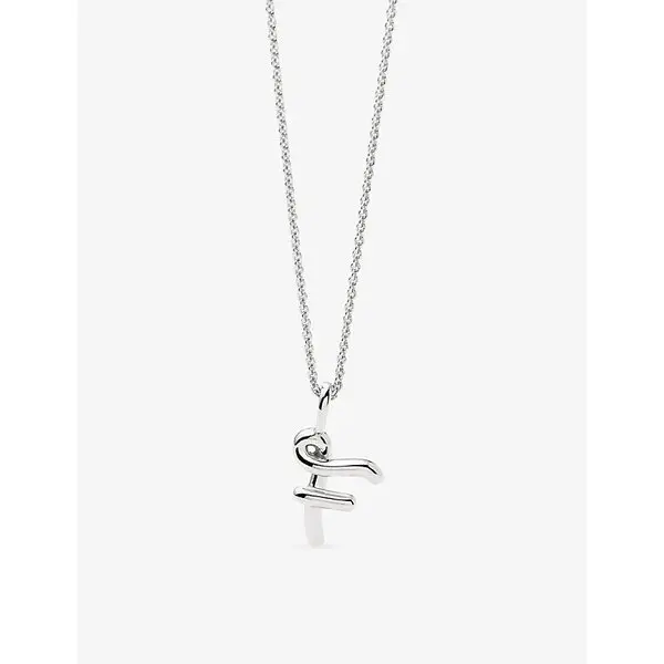 MISSOMA Curly Molten Mini Initial F -plated Sterling- Necklace