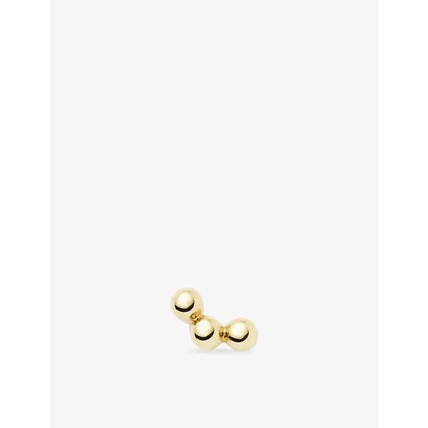 MISSOMA Trio 9ct Yellow Flat Back Stud Earring - Gold