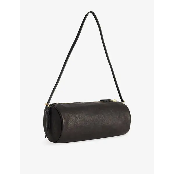Miu Miu Embossed Logo Round Leather Shoulder Bag