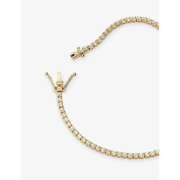 MISSOMA Solid 14ct Yellow And Lab-grown Diamond Tennis Bracelet