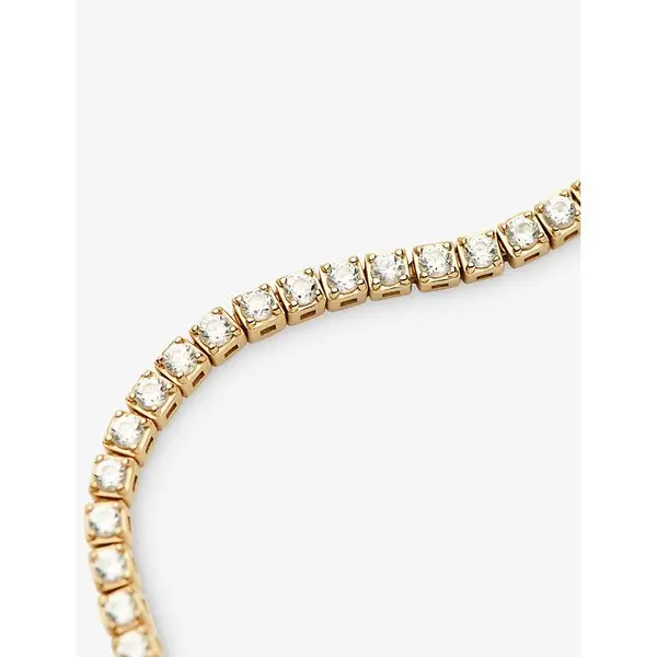 MISSOMA Solid 14ct Yellow And Lab-grown Diamond Tennis Bracelet