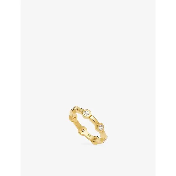 MISSOMA Lucy Williams Stackable Tennis 18ct Yellow Plated Brass And Cubic Zirconia Ring - Gold
