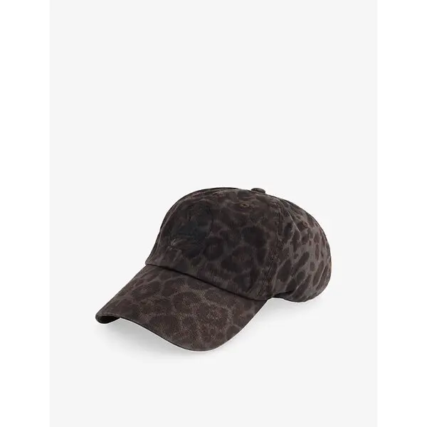 BASKETCASE Leopard-print Cotton Cap - Black