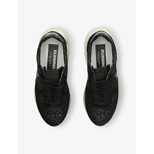 GOLDEN GOOSE Running Sole 90100 Glitter-embellished Trainers