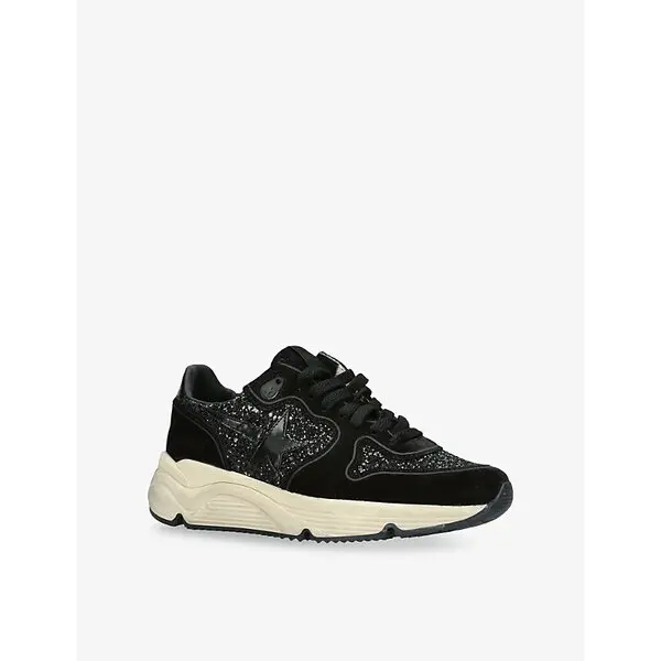 GOLDEN GOOSE Running Sole 90100 Glitter-embellished Trainers