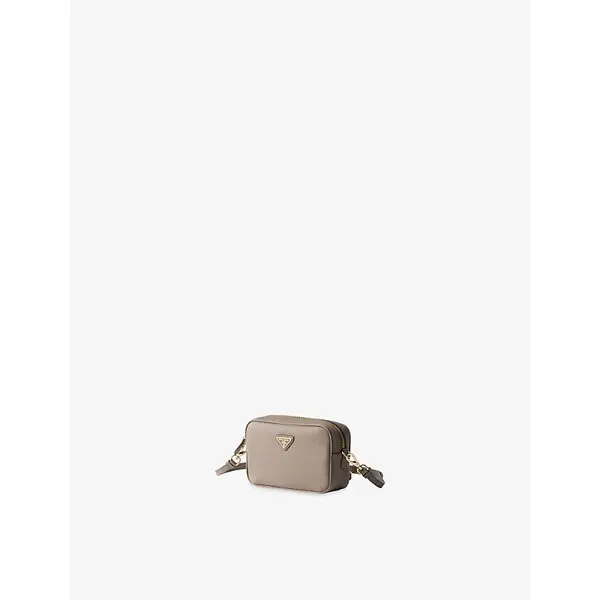 Prada Logo-plaque Mini Leather Shoulder Bag