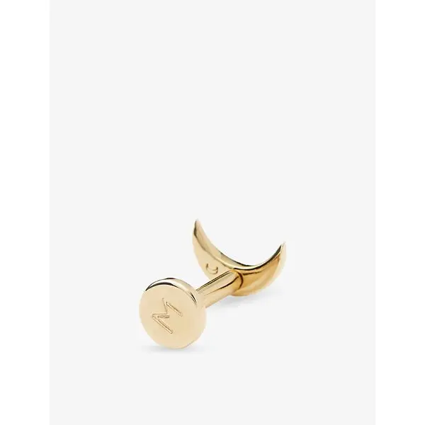 MISSOMA Moon 9ct Yellow Flat Back Stud Earring