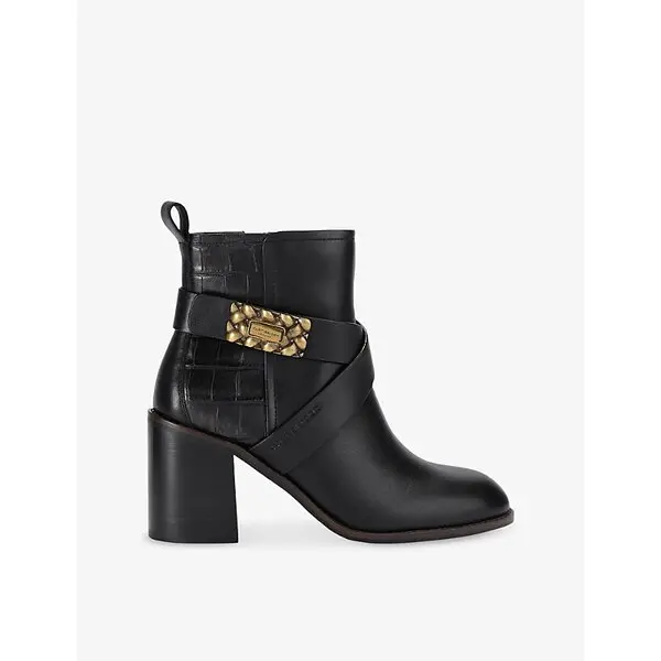 Kurt Geiger Marylebone Leather Ankle Boots