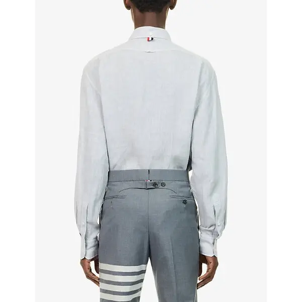 Thom Browne Brand-patch Linen Shirt
