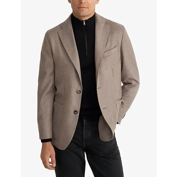 Eton Quarter Zip Knitted Merino-wool Jumper