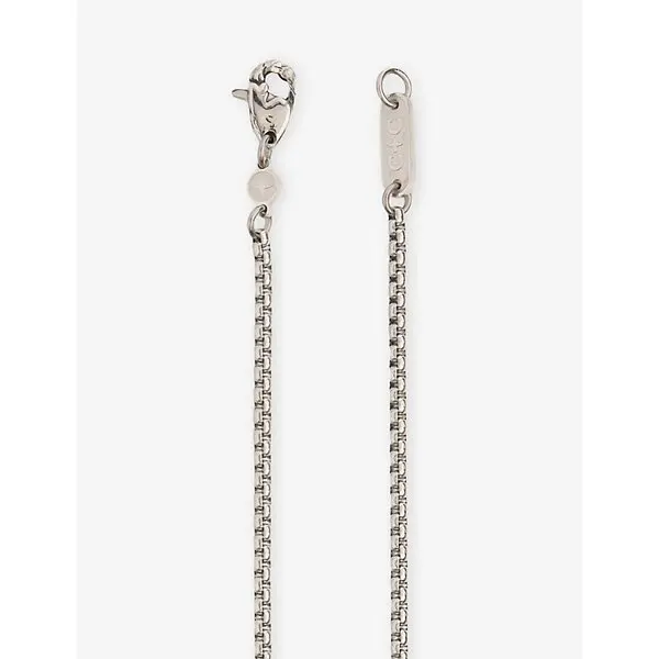 CLOCKS AND COLOURS Rounded Box Chain Stainless-steel Necklace