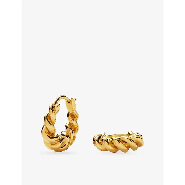 MISSOMA Tidal Small 18ct Yellow -plated Hoop Earrings - Gold