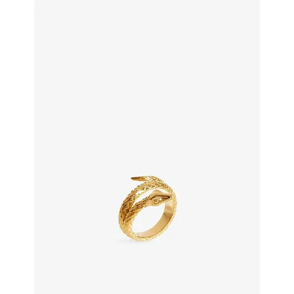 MISSOMA Harris Reed X Coiled Serpent 18ct Yellow -plated Ring