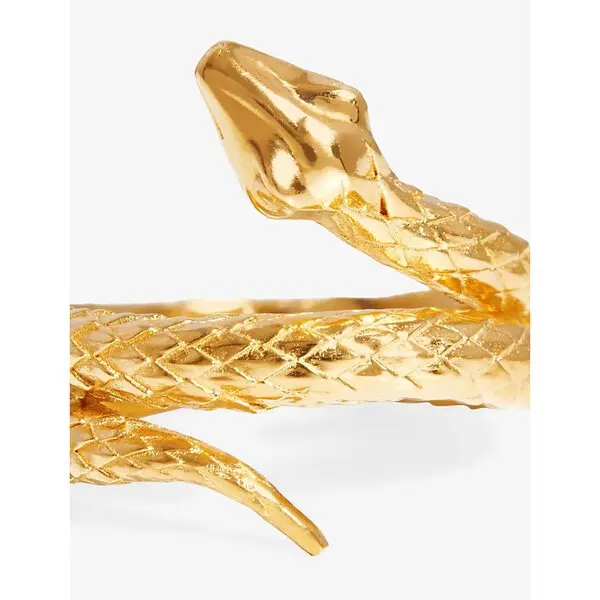 MISSOMA Harris Reed X Coiled Serpent 18ct Yellow -plated Ring