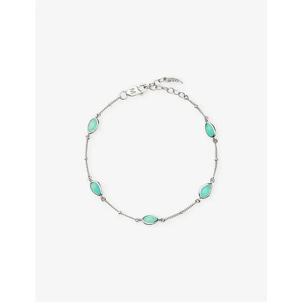 MISSOMA Magma Sterling- And Amazonite Charm Bracelet