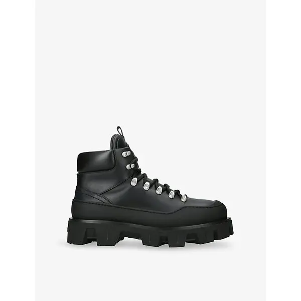 Moncler Peak Trek Leather Hiking Boots