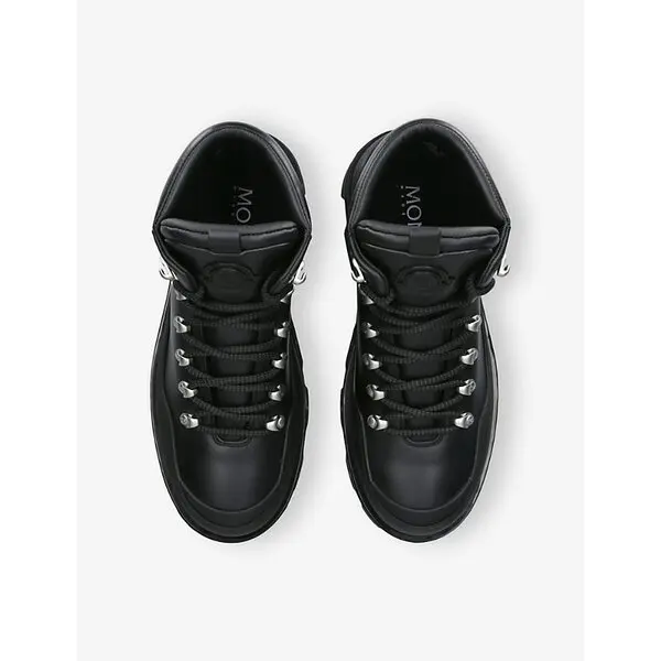 Moncler Peak Trek Leather Hiking Boots