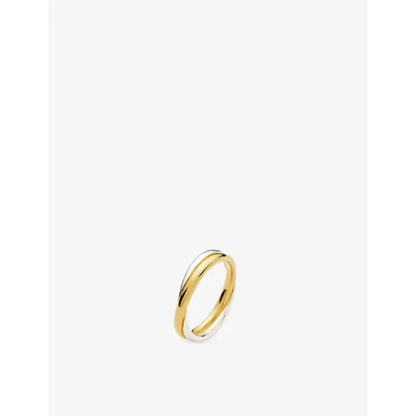 MISSOMA Lucy Williams X Entwine Silver And 18ct Yellow Gold-plated Ring - Multi-coloured