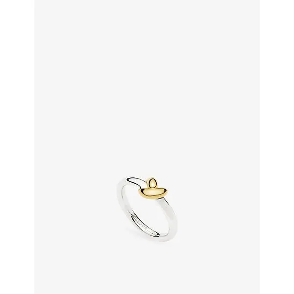 MISSOMA Lucy Williams X Knot Silver And 18ct Yellow Gold-plated Stacking Ring - Multi-coloured
