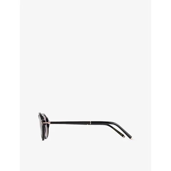 TOM FORD Ft1374 Round-frame Horn And Acetate Sunglasses