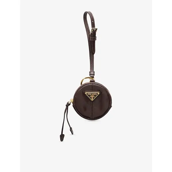 Prada Round Mini Leather Pouch