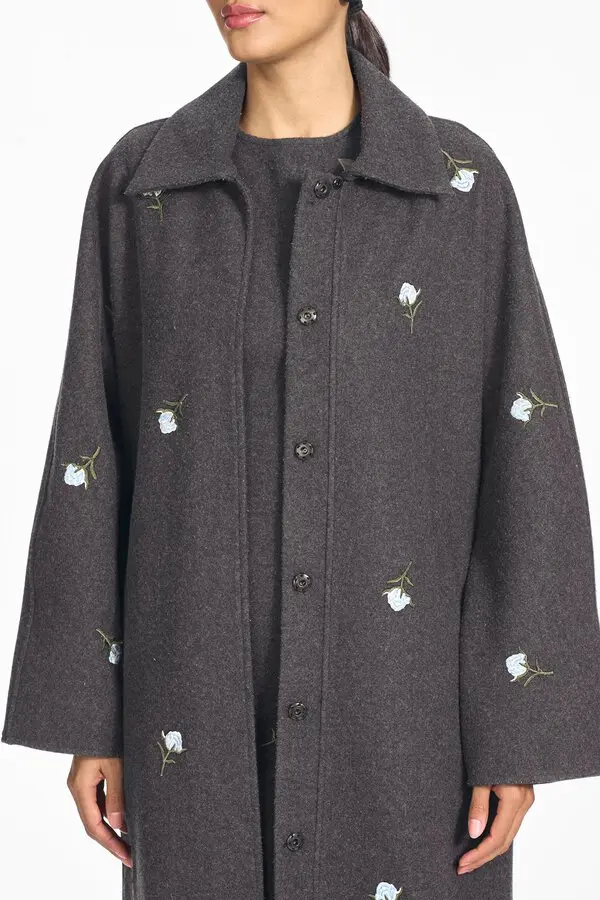 Sachin & Babi Embroidered Alessandra Coat