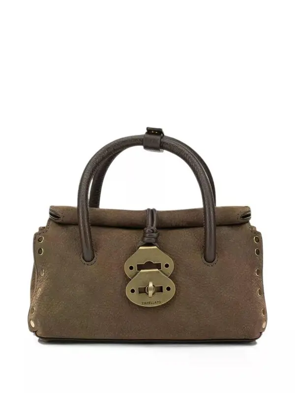 ZANELLATO Dotta® Stud-embellished Tote Bag - Brown