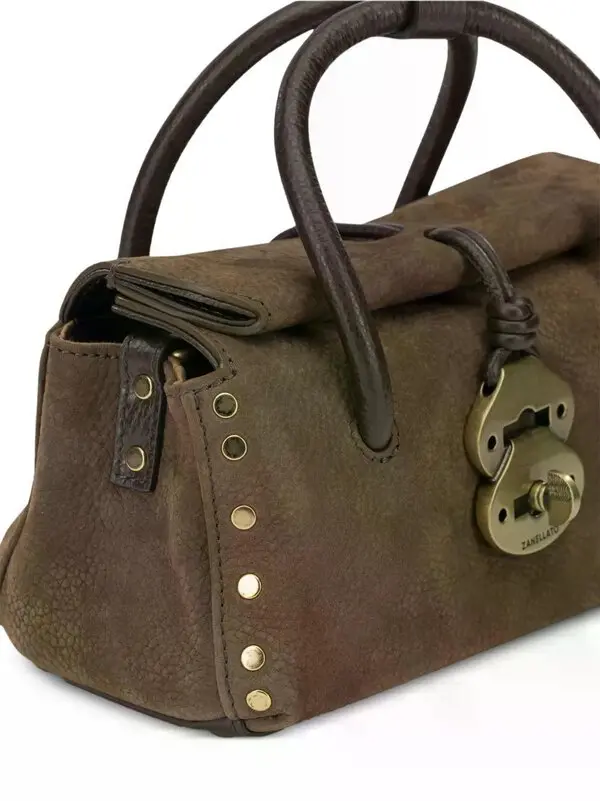 ZANELLATO Dotta Stud-embellished Tote Bag - Brown