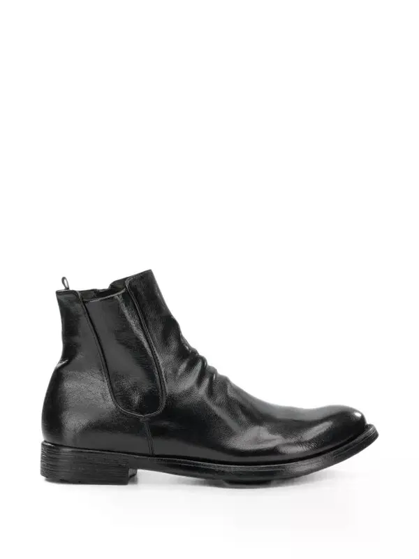 Officine Creative Hive 036 Side-zip Leather Boots - Black