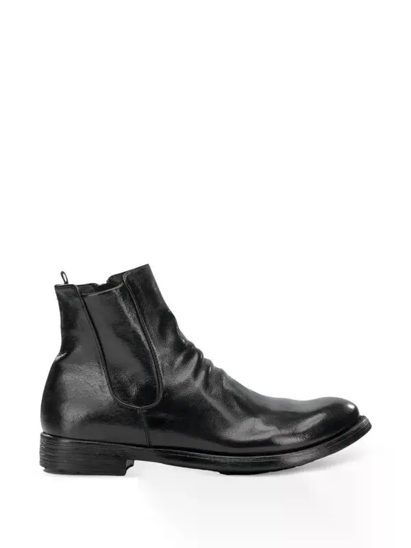 Officine Creative Hive 036 Side-zip Leather Boots - Black