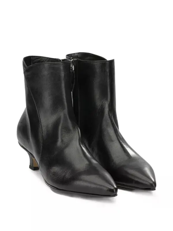 POMME D´OR Pointed-toe Leather Ankle Boots