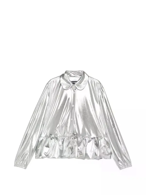 MELITTA BAUMEISTER Metallic Ruffled Shirt