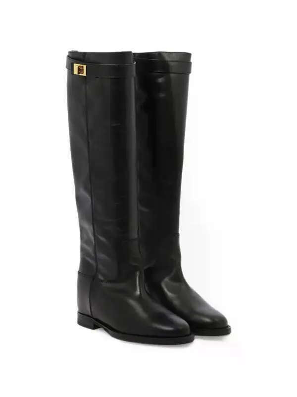 VIA ROMA 15 Buckled Leather Boots