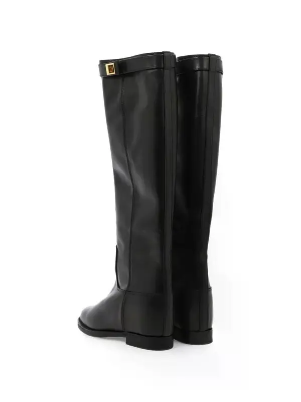 VIA ROMA 15 Buckled Leather Boots