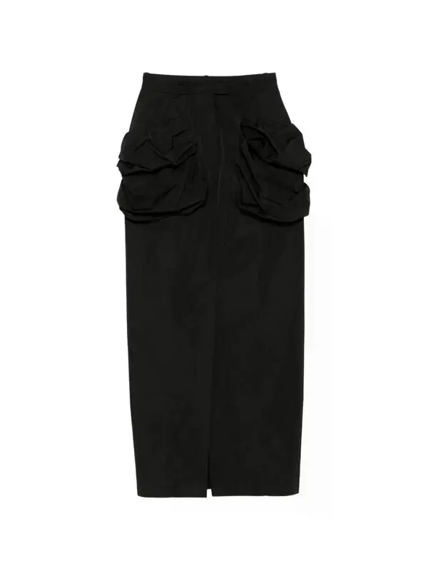 Viktor & Rolf Pleated-pocket Maxi Skirt