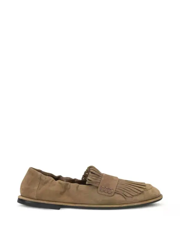 POMME D´OR Fringe-detail Loafers - Neutrals