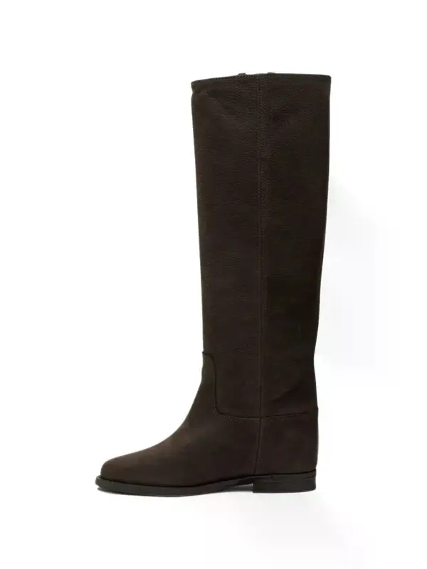 VIA ROMA 15 Logo-plaque Leather Boots