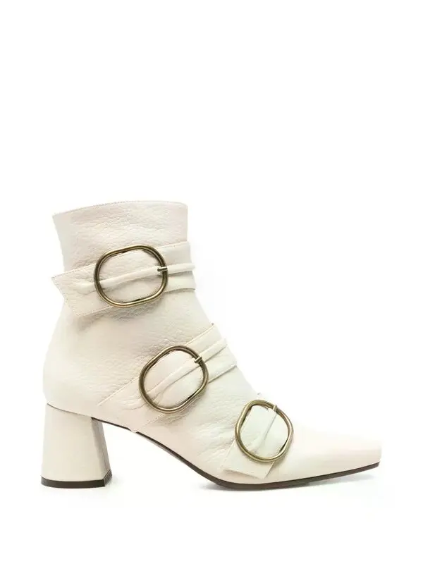 Chie Mihara Adila Buckle-detail Ankle Boots - Neutrals