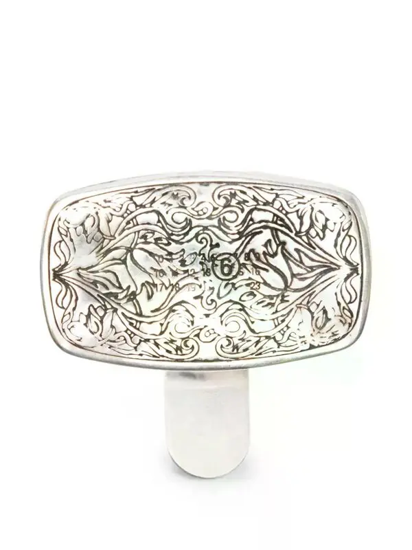 MAISON MARGIELA Engraved-motif Belt Buckle
