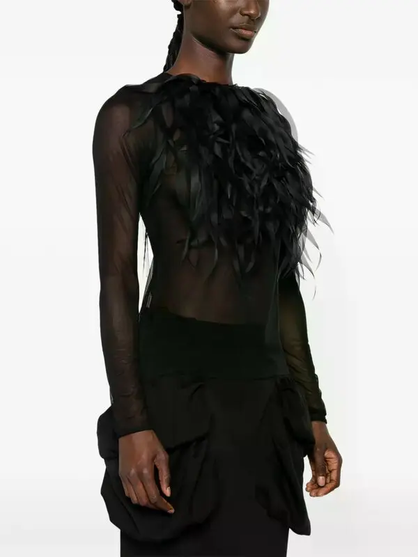 Viktor & Rolf Feather-effect Top