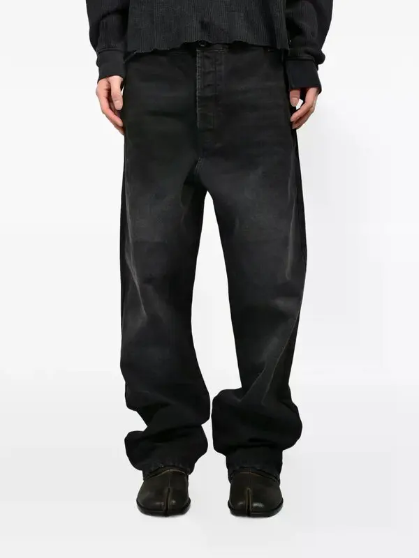 ASKYURSELF Cross-patch Distressed Jeans