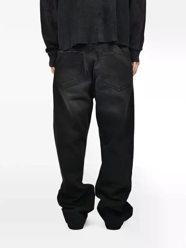 ASKYURSELF Cross-patch Distressed Jeans