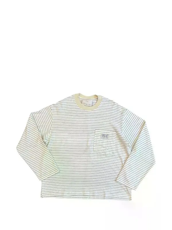 SONG FOR THE MUTE Striped Crew-neck Sweater
