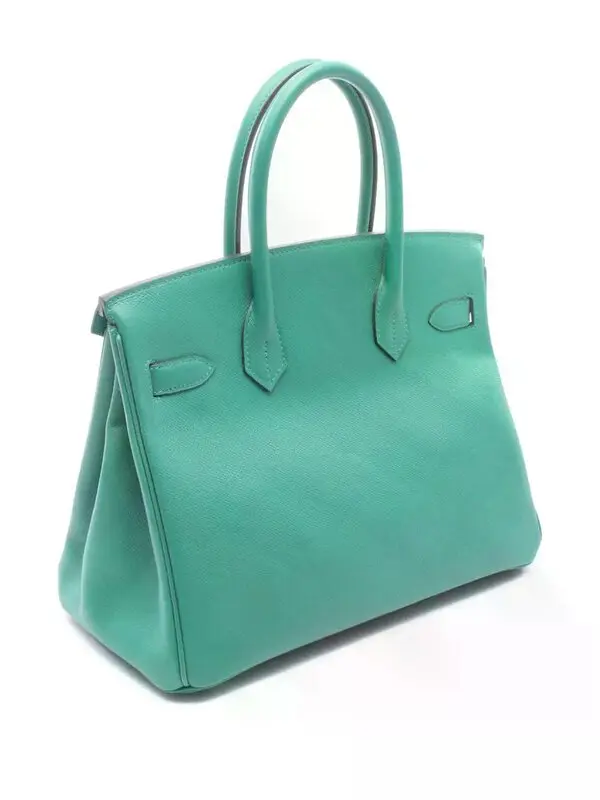 Hermès Epsom Birkin Retourne 30 Handbag - Green